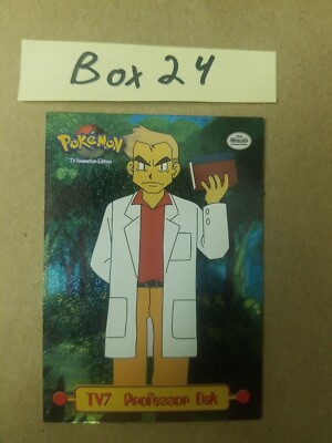 PROFESSOR OAK TV7- SUPER RARE RIPPLE FOIL HOLO - 1999 Topps Pokémon ...