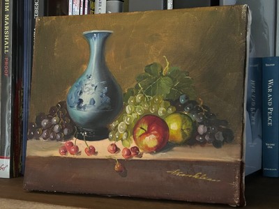 Frank Lean Still-Life 8x10 Oil Painting • Signed | eBay