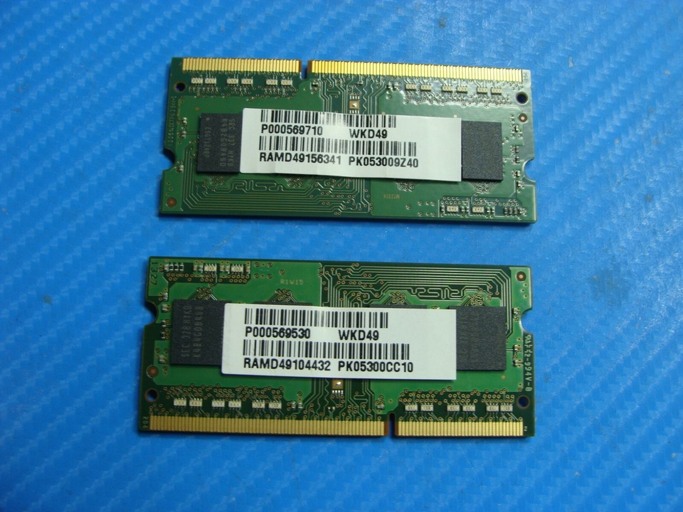Toshiba E45t Laptop Samsung 2GB 4GB Memory PC3L-12800S-11-11-B2 ...