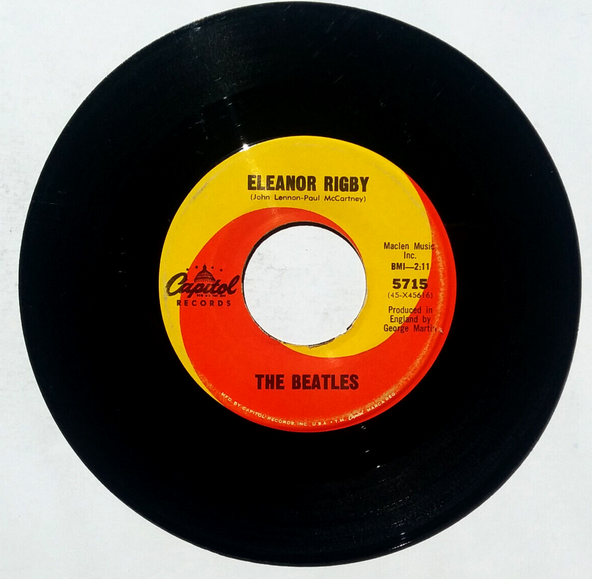BEATLES - Yellow Submarine/ Eleanor Rigby - Vinyl 45rpm 1st 1966 ...