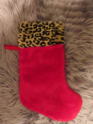 Leopard Print Christmas Stocking | eBay