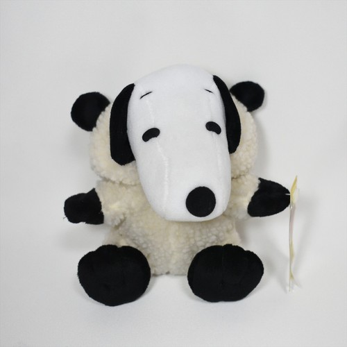 Snoopy Peanuts Plush Sheep costume fluffy 6.5in" Retro Toy Doll Stuffed ...