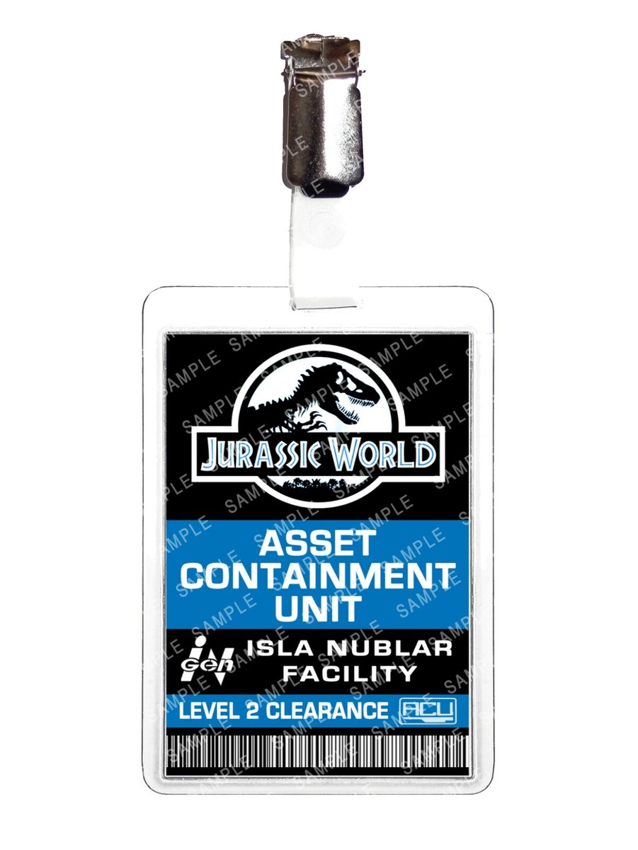 Containment Jurassic World Sign Jurassic World ACU Asset Containment