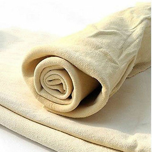 Natural Chamois Leather Car Washing Cleaning Cloth Absorbent Drying ...
