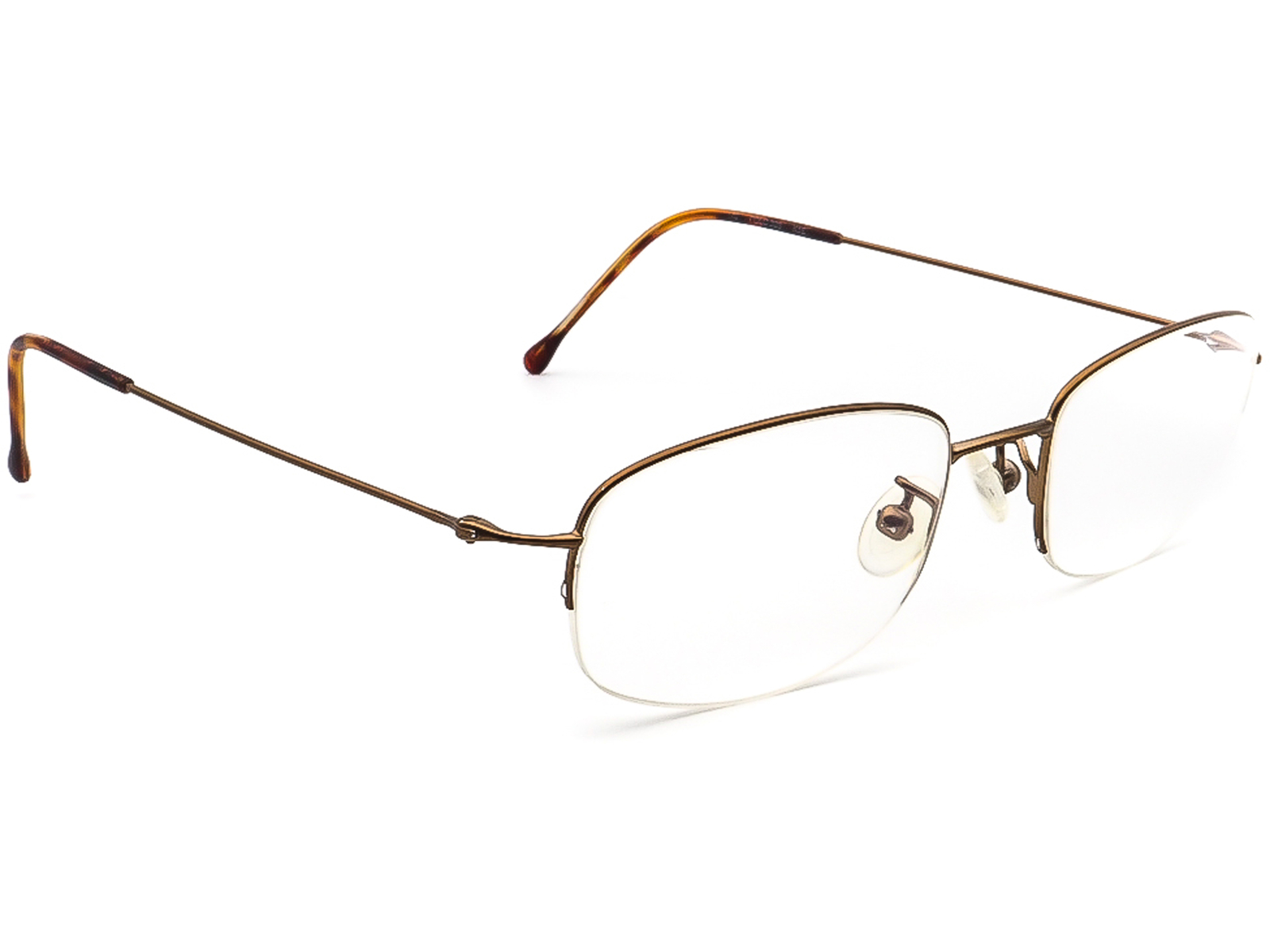 Ralph Lauren Eyeglasses Polo 398 KIE Light Brown Rimless Metal Italy 50 ...