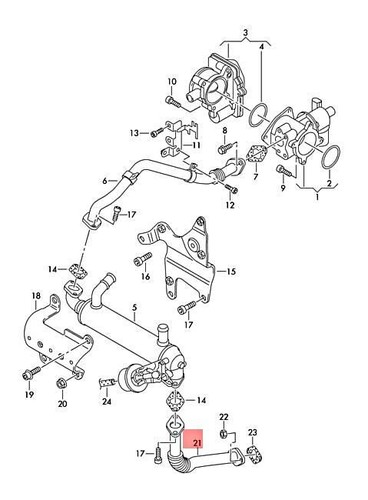 Genuine VW Crafter 2E 2EA 2EB 2ED 2EE 2EH 2EK 2EX Connecting Pipe ...