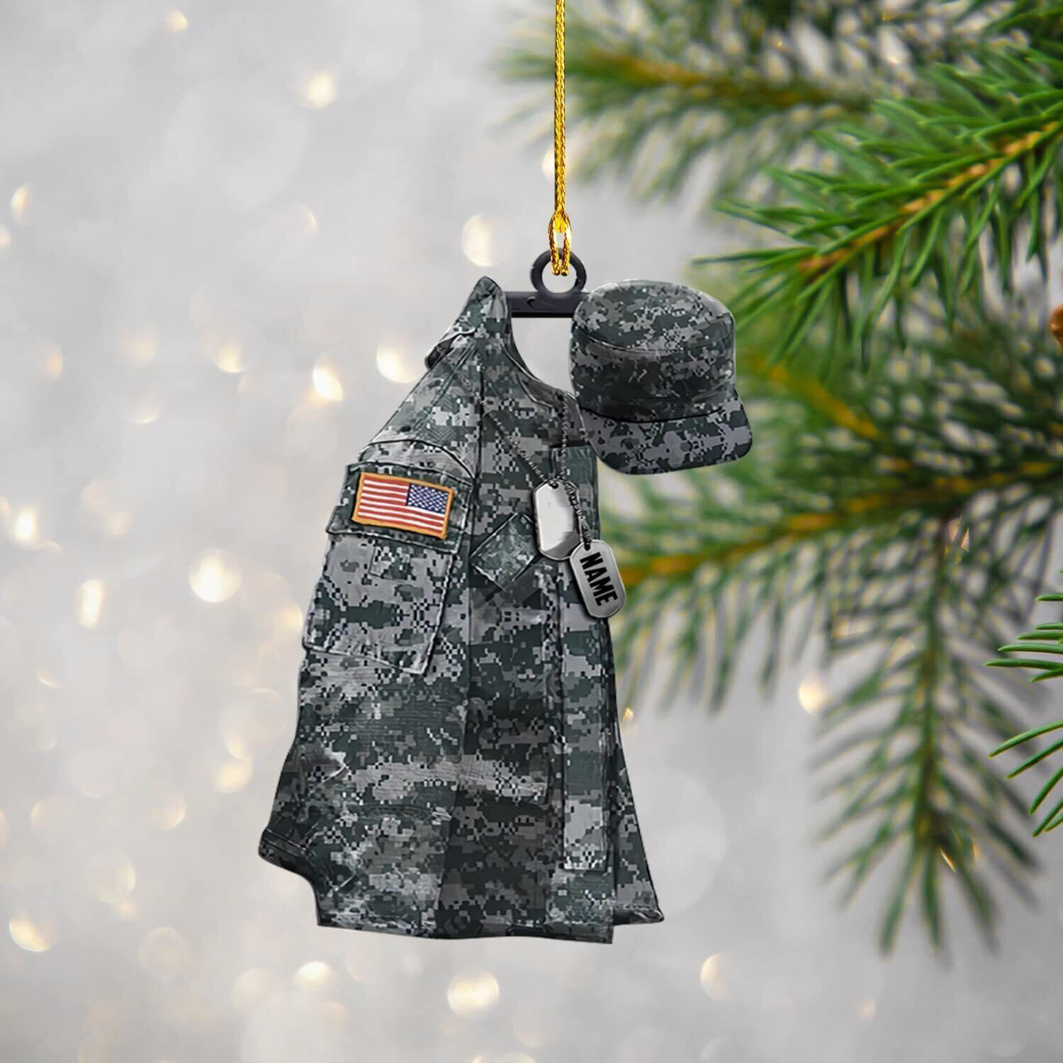 Personalized US Air Force Christmas Ornament, US Air Force Uniform ...