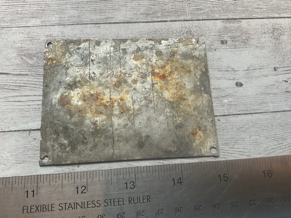 ORIGINAL WWII JAPANESE NAVY A6M5 ZERO AIRCRAFT DATA SPEC NAME PLATE | eBay