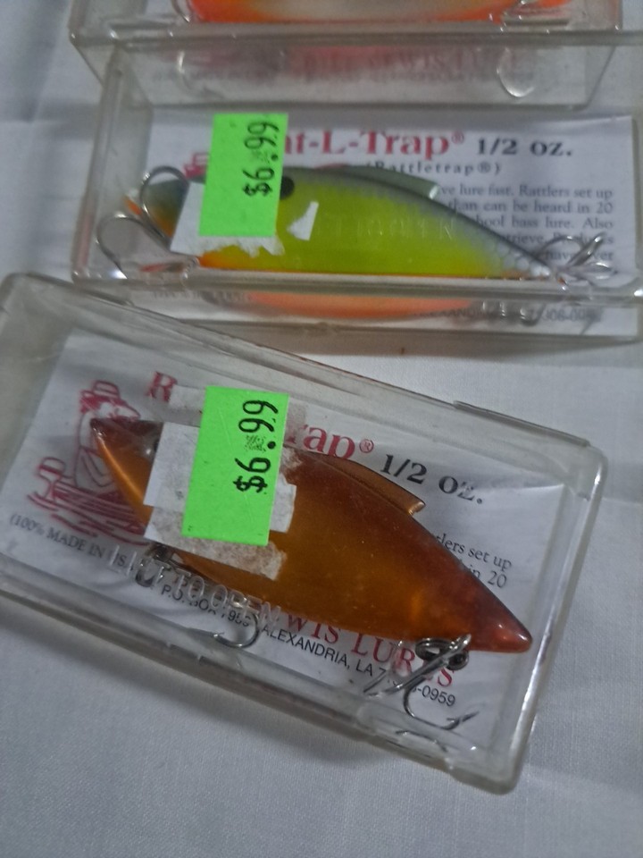 (4) Bill Lewis Rat-l-Trap Rattle traps 1/2oz Crankbait Lures Lot Of 4 ...