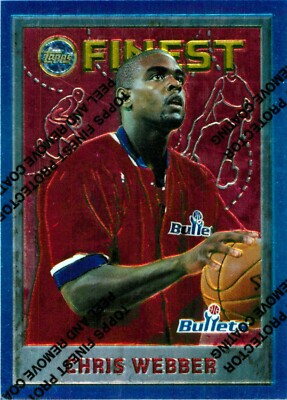 1996 WASHINGTON BULLETS NBA Card CHRIS WEBBER Topps Finest | eBay Australia