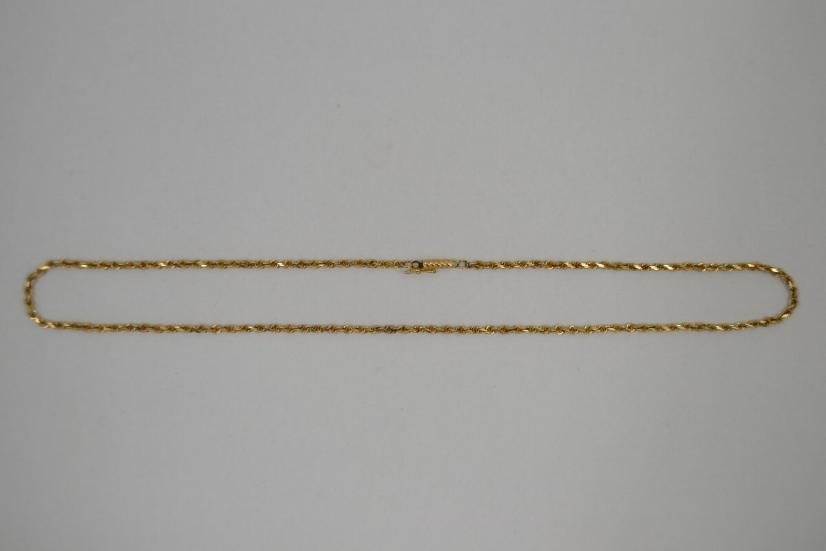 19" Gold Rope Chain 14K Yellow Gold 11.9g (FCO017231) | eBay
