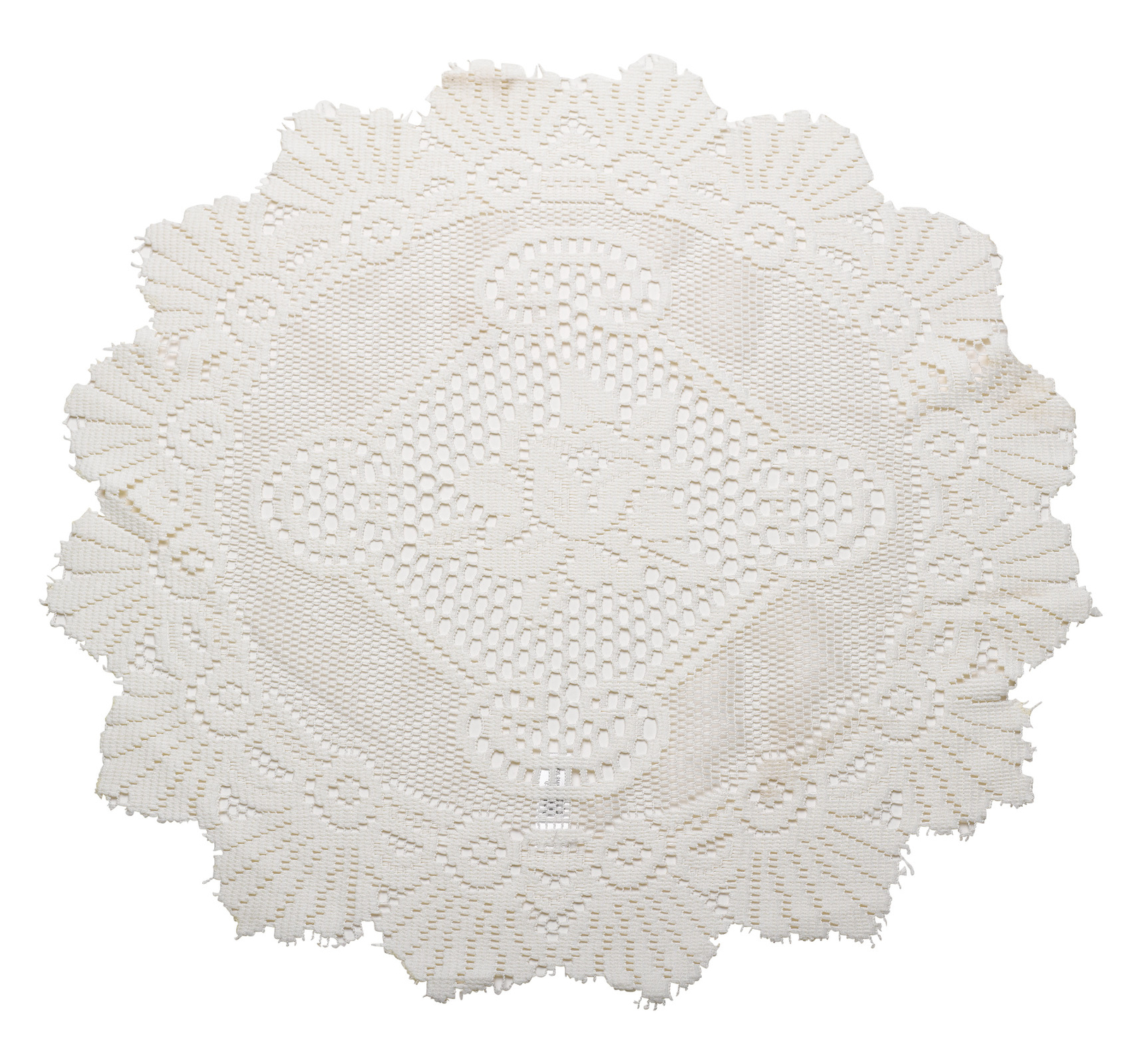 Pair of Traditional Floral Lace Doilies Vintage Home Table Large Doyley ...