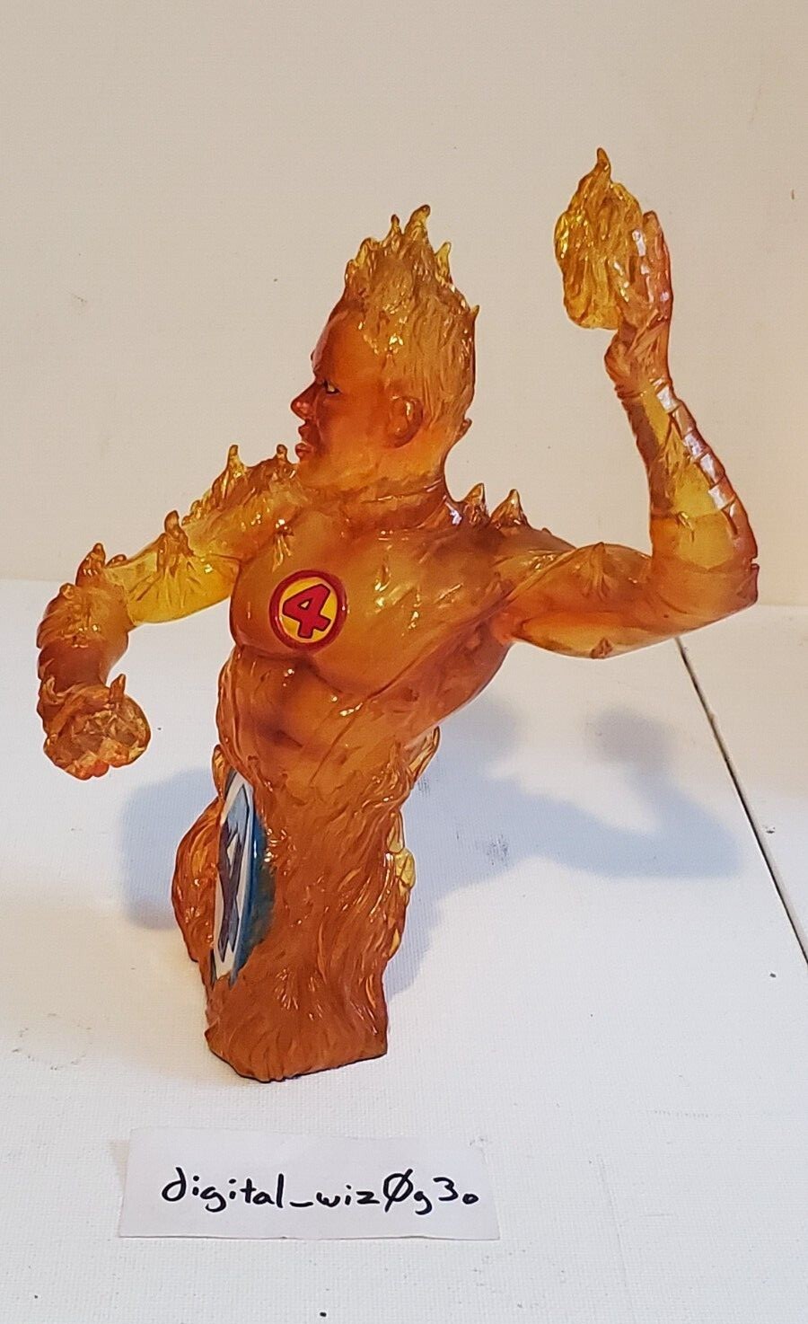 2004 HUMAN TORCH - Ultimate Fantastic Four Bust Diamond Select Limited ...