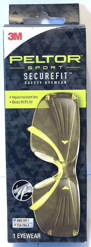 PELTOR SPORT SECUREFIT SAFETY EYEWEAR, Impact Resistant Lens, 99.9 UV ...