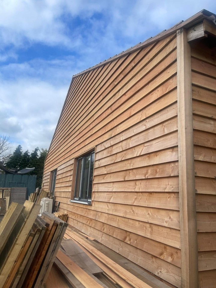 Larch Cladding Feather Edge Boards (English) 4.8m And 3.6m | eBay UK