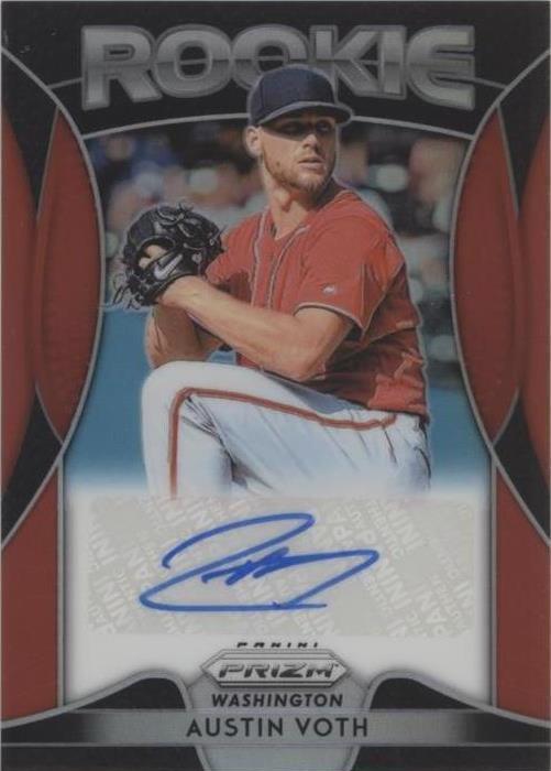 2019 Panini Prizm - Rookie Autographs Austin Voth #RA-AV Red Prizm (AU ...