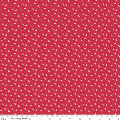 Fat Quarter Riley Blake "Cheerfully Red" Flowers Red Quilting Cotton | eBay