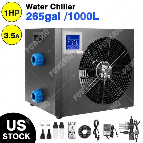 1 HP Water Chiller 265 gal 1000L Ice bath Cold Plunge Cooler with Pump ...