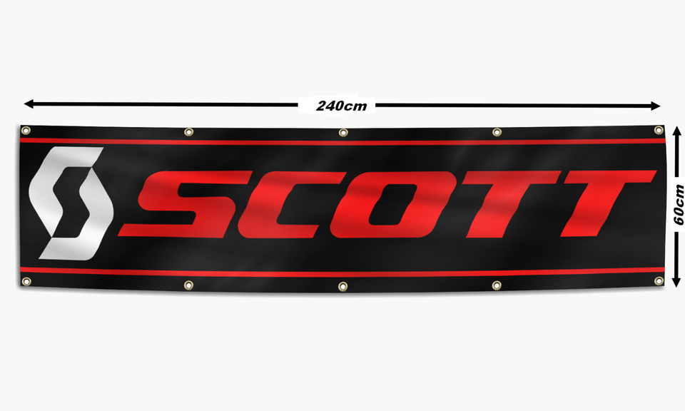 Scott Sports Banner Flag 2X8 Ft Motorsports Cycling Bike Performance ...