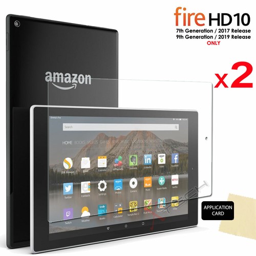 2x Screen Protector Covers for Amazon Fire HD 10 9th / 7th Generation ...