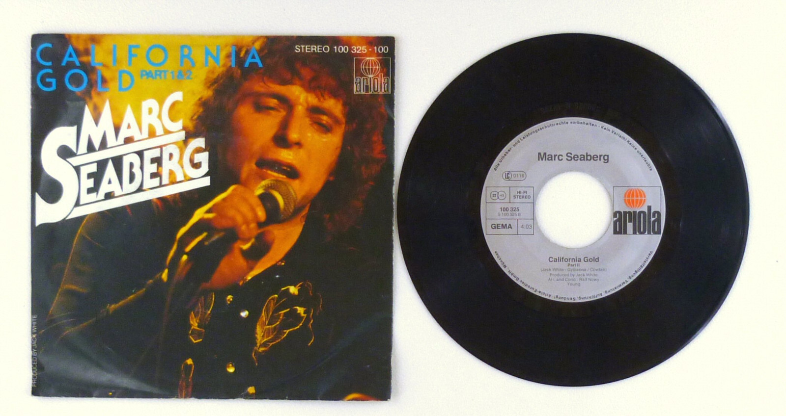 7" Single Vinilo - Marc Seaberg – California Oro (Part 1&2) - S8947 K56 ...