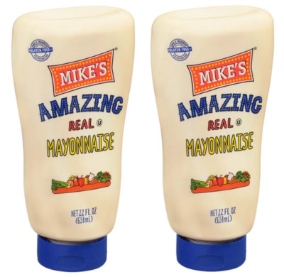 Mike's Amazing Real Mayonnaise (Pack of 2) 22 oz Squeeze Bottles | eBay