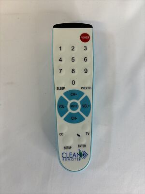 CLEAN REMOTE CR1 Universal TV Remote Control, Spillproof | eBay