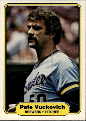 1982 Fleer #156 Pete Vuckovich Milwaukee Brewers | eBay