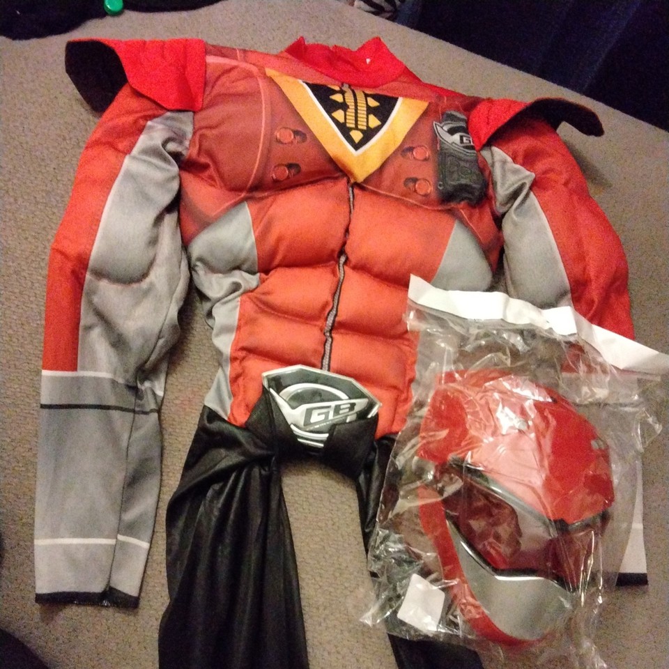 Hasbro Kids Power Rangers Deluxe Red Beast Morpher Official Costume 8 ...