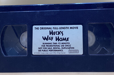 Heck's Way Home VHS 1995 Tape Only No Box *PROMO SCREENER* **Buy 2 Get ...