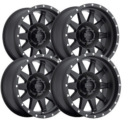 (Set of 4) Method MR301 The Standard 17x9 6x5.5" -12mm Matte Black ...