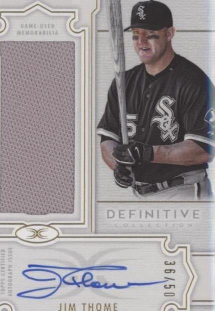 2020 Topps Definitive Collection - Definitive Autographed Relic Jim ...