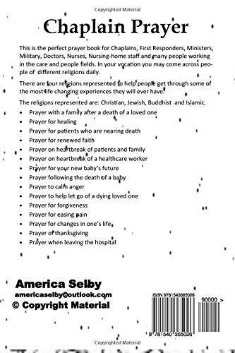Prayer Book Ser.: Chaplain Prayer Book for Ministers, First Responders ...