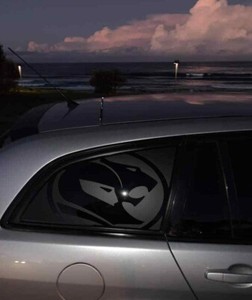 VF VE Commodore WAGON (Vinyl Stickers) Racing Lion rear side window ...
