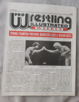 Ric Flair Vs Rick Steamboat Wrestling Illustrated Weekly - April 18 ...