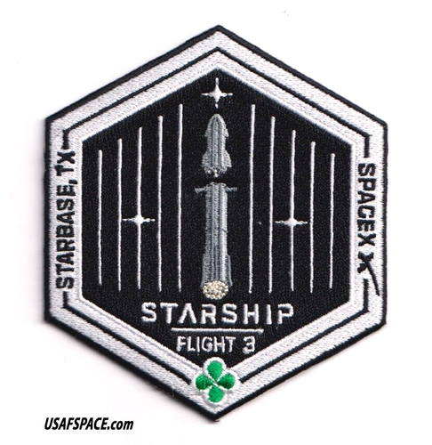 Authentic SPACEX STARSHIP TEST FLIGHT-3 SUPER HEAVY STARBASE, TX ...
