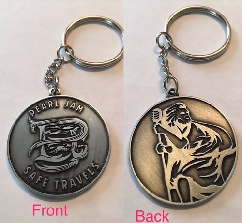 Pearl Jam Keychain 2018 Safe Travel Fob Key NEW OOP Vedder NOS St ...