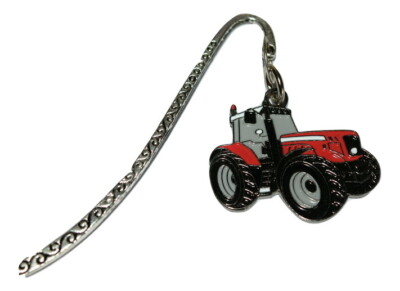 Red Tractor Bookmark Farming Gift Reading Books Mens Boys Modern ...