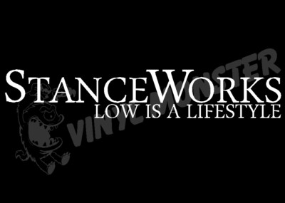 STANCE WORKS Car Sticker Laptop Truck Vinyl Decal Sticker jdm bagged | eBay