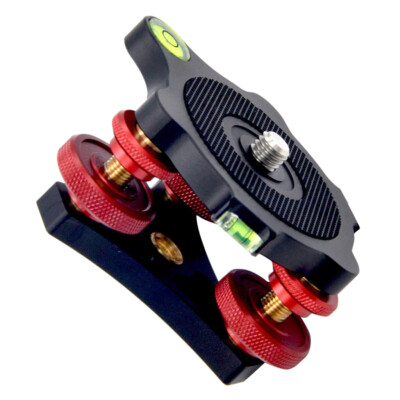 Leveling Base Tripod Head Plate with 3/8" Mounting Screw 3 Adjustment ...