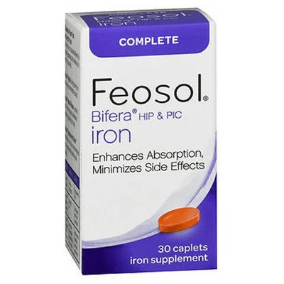 Complete Bifera Hip And Pic Iron Caplets 30 Count 885692493978| eBay