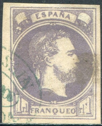 Spain 1 Real Violeta 1874 / Beautiful, Clear Point - Opinion / Carlos ...