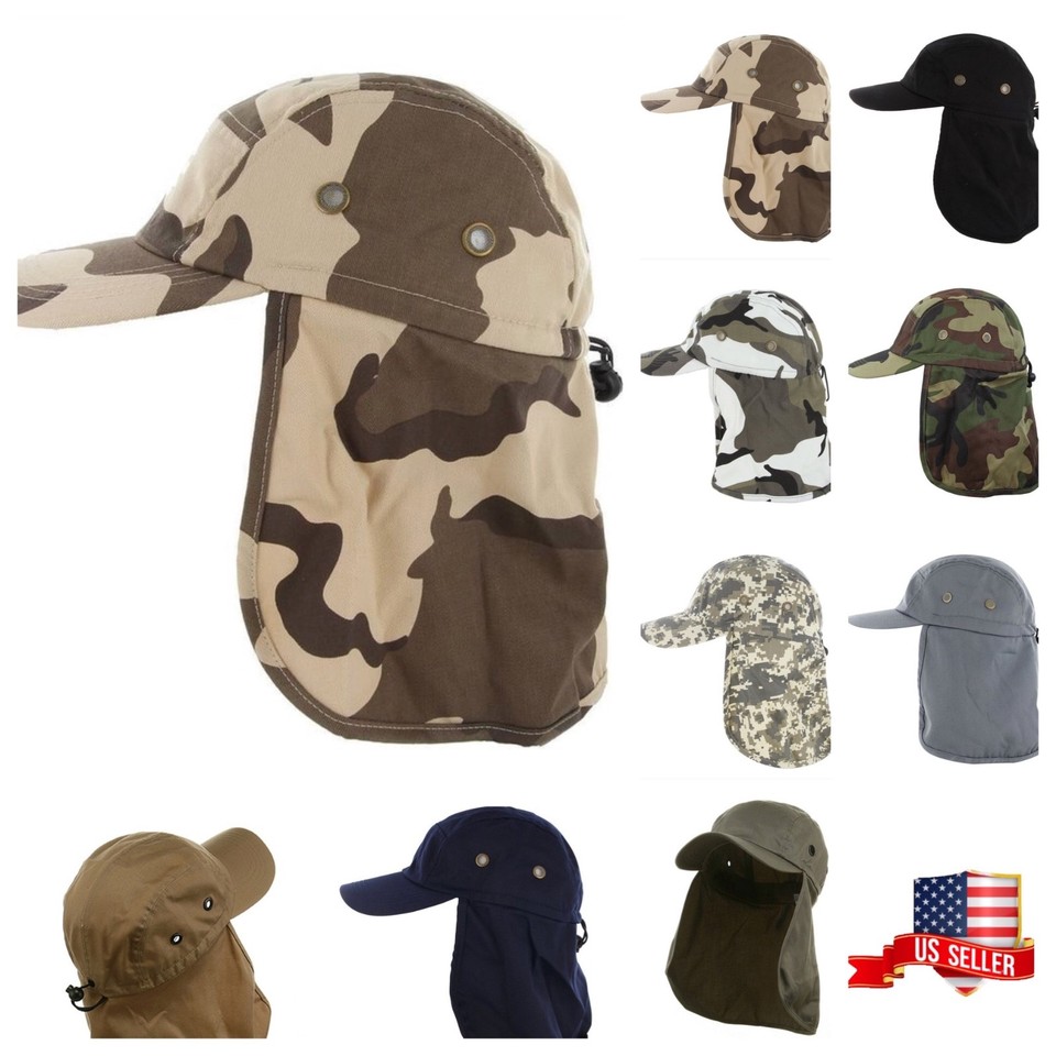 Baseball Cap Bucket Neck Cover Hiking Fishing Outdoor Roofing SunVisor ...