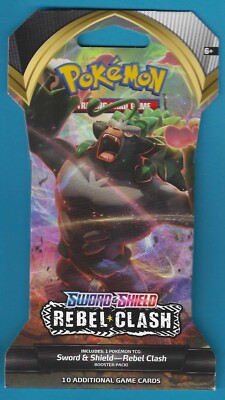 Pokemon "Rebel Clash" 10-Card Sealed Sleeved Booster (Rillaboom) X1 | eBay