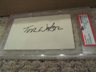 Tom Watson Autographed Signed 3x5 Index Card PSA/DNA Masters | eBay