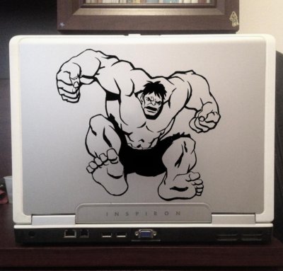 Incredible Hulk super hero Marvel Disney characters car truck laptop ...