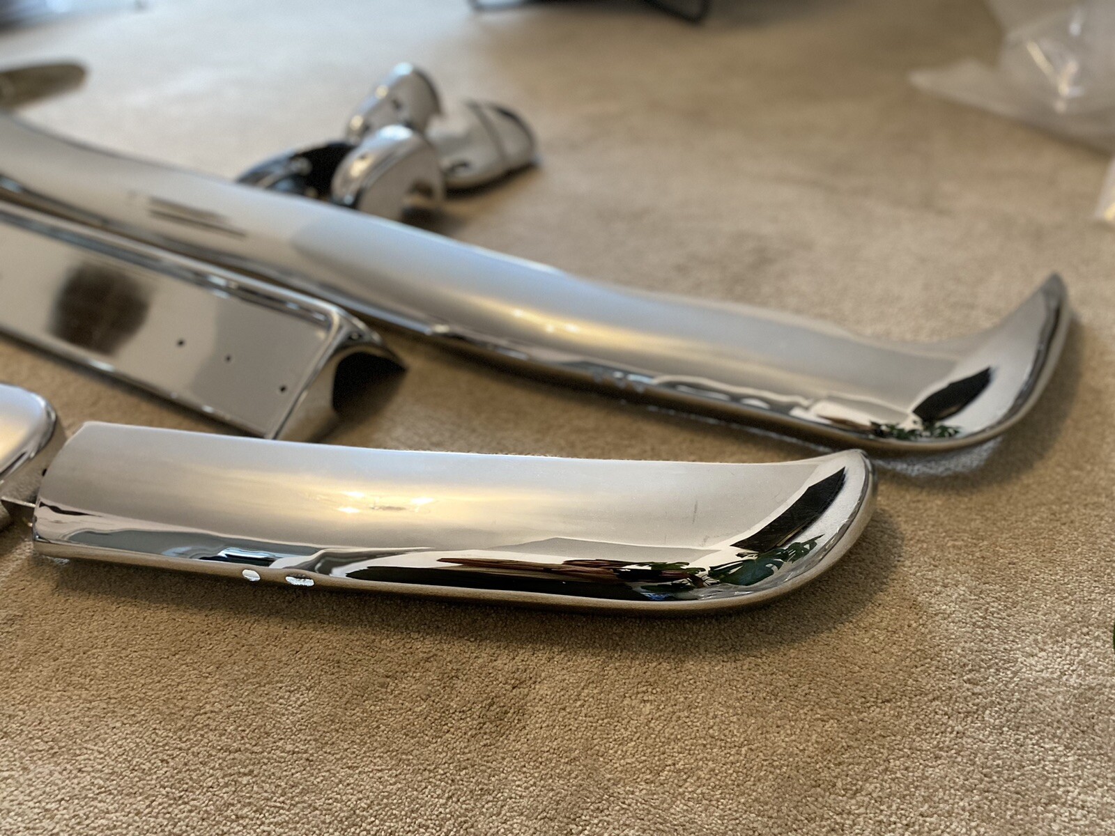Rover P5 / P5B set of Front And Rear BumperS incl. Overriders - RE ...