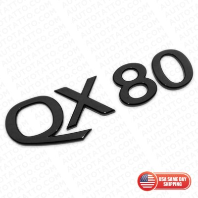 For Infiniti QX80 Rear Liftgate Logo Letter Badge Emblem Nameplate ...