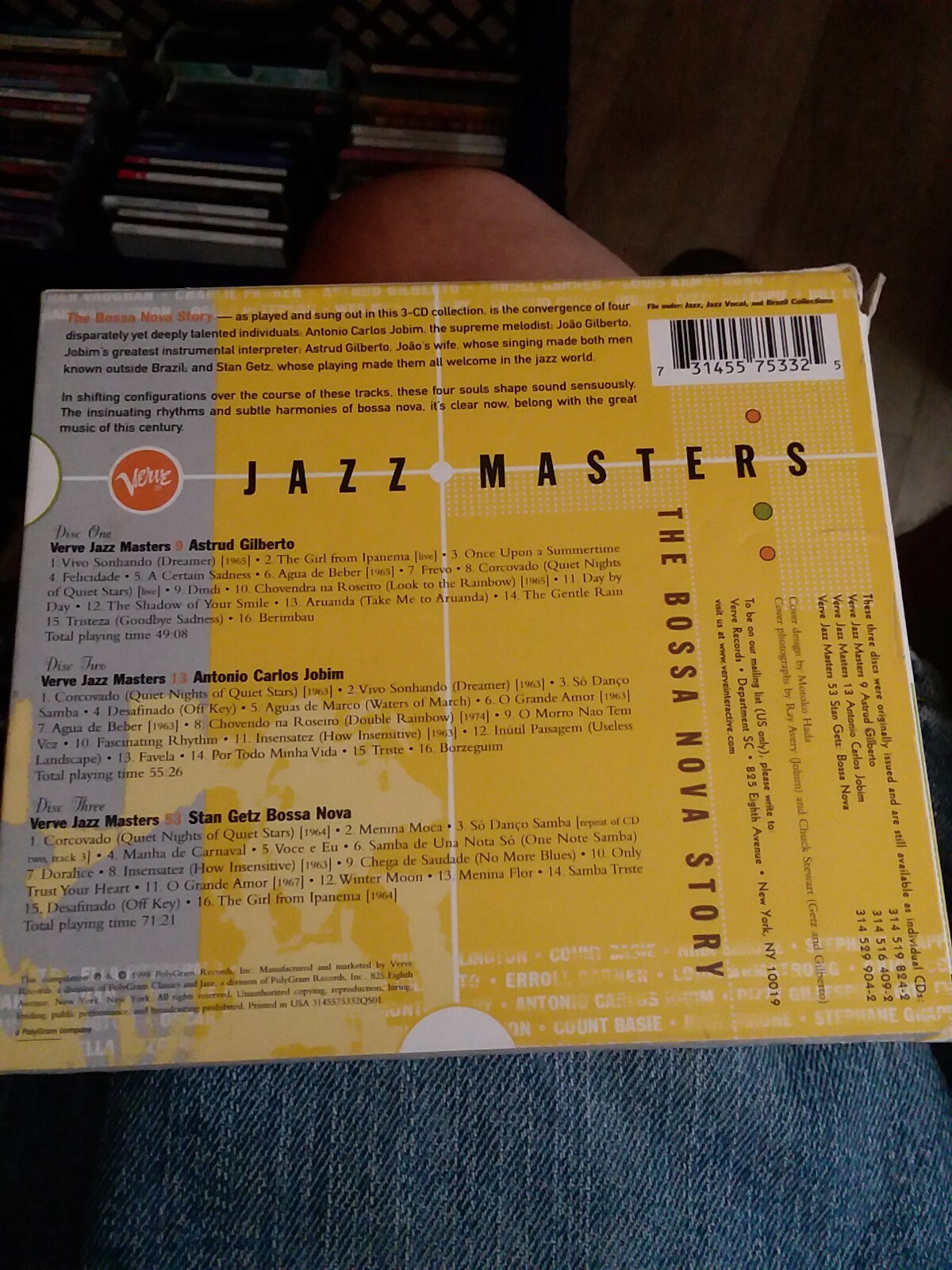 JAZZ MASTERS 3 DISC CD THE BOSSA NOVA STORY | eBay