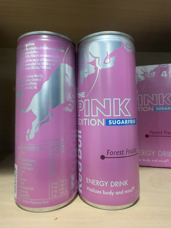 Rare Red Bull Pink Edition Forest Fruits Sugar Free In Hand 250ML | eBay